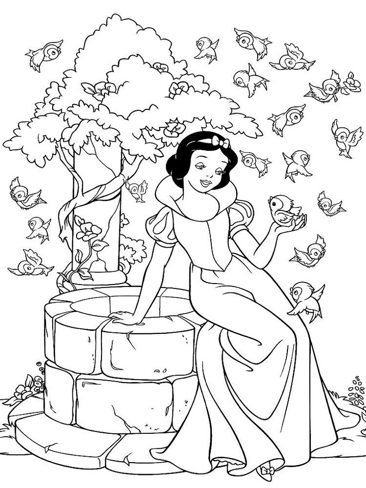 hard disney princess coloring pages
