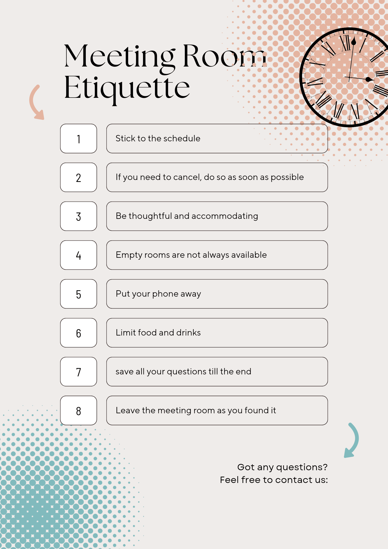 Conference Room Rules And Regulations