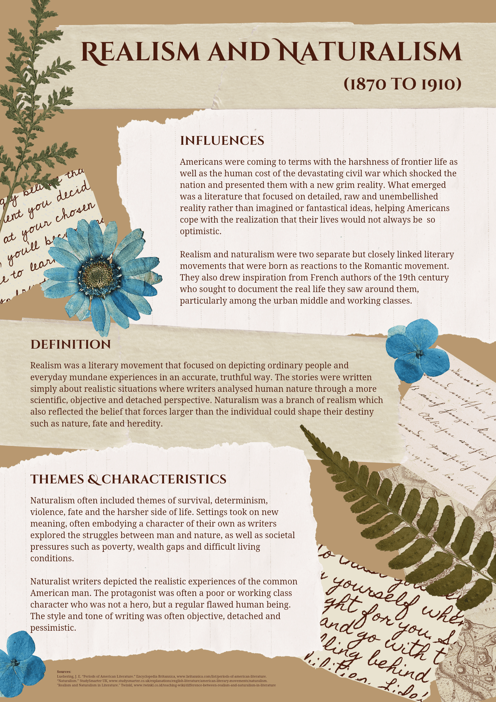 Literature Periods DOC) Anglo American Literature