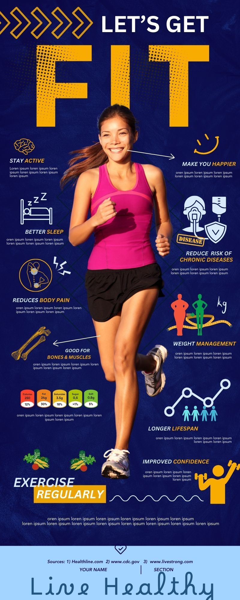Physical Education Infographic Template