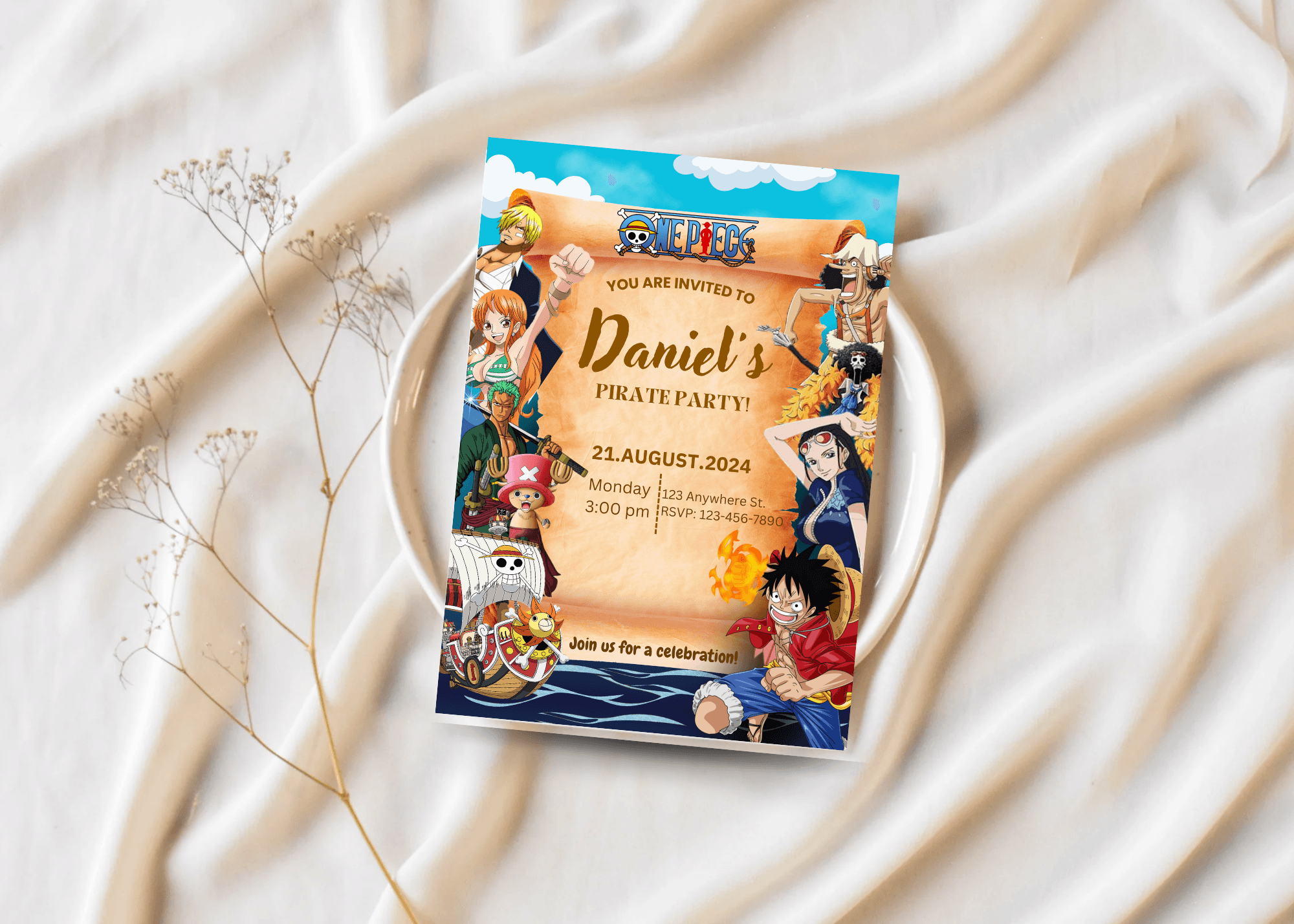 One piece wedding invitations | Honestweddingadvice.com