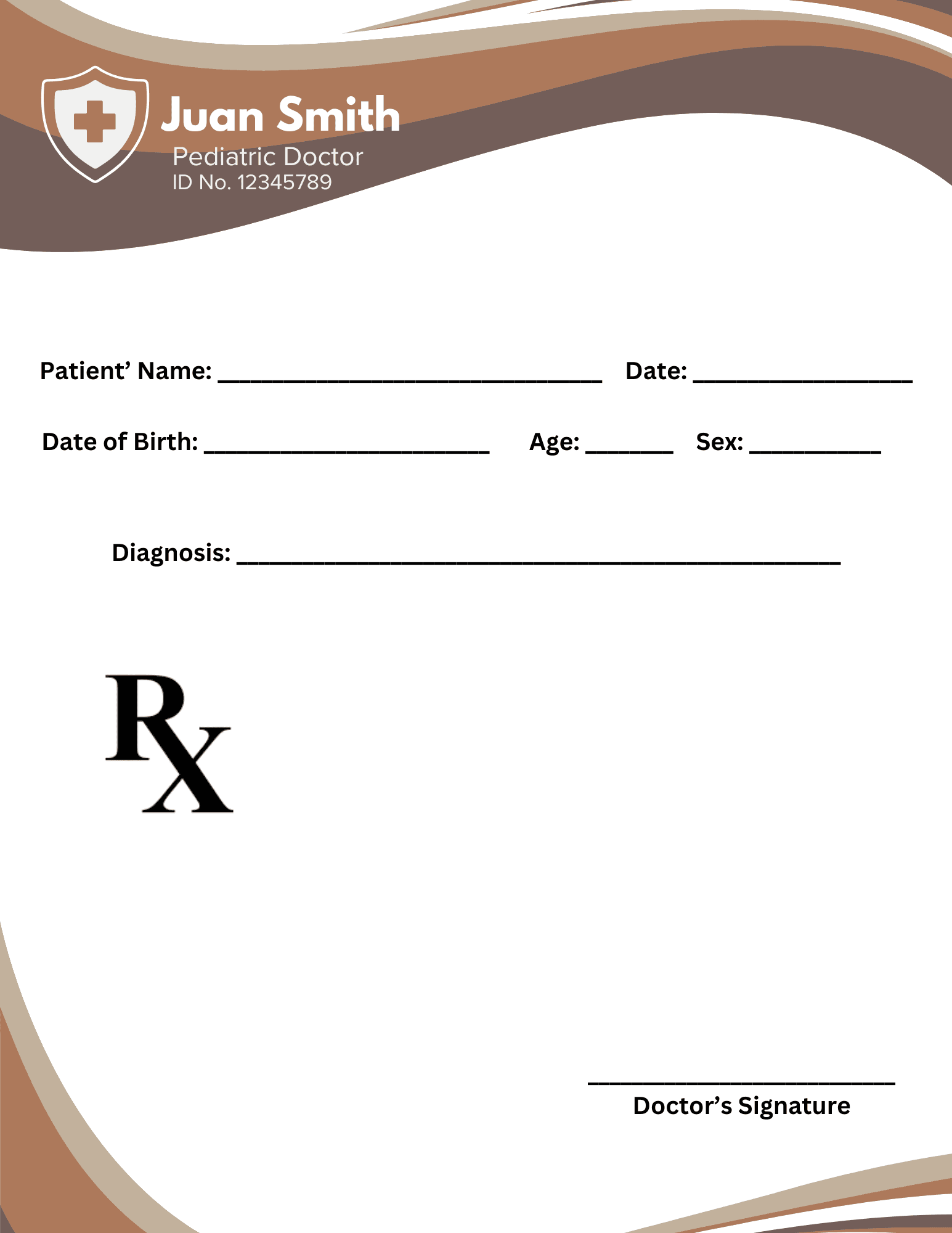 Sample Prescription Pad Template Doctor Prescription Pad Images Free