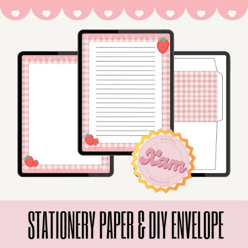 Cute Stationery Paper Printable Kawaii Bumble Bee Digital Letter Set