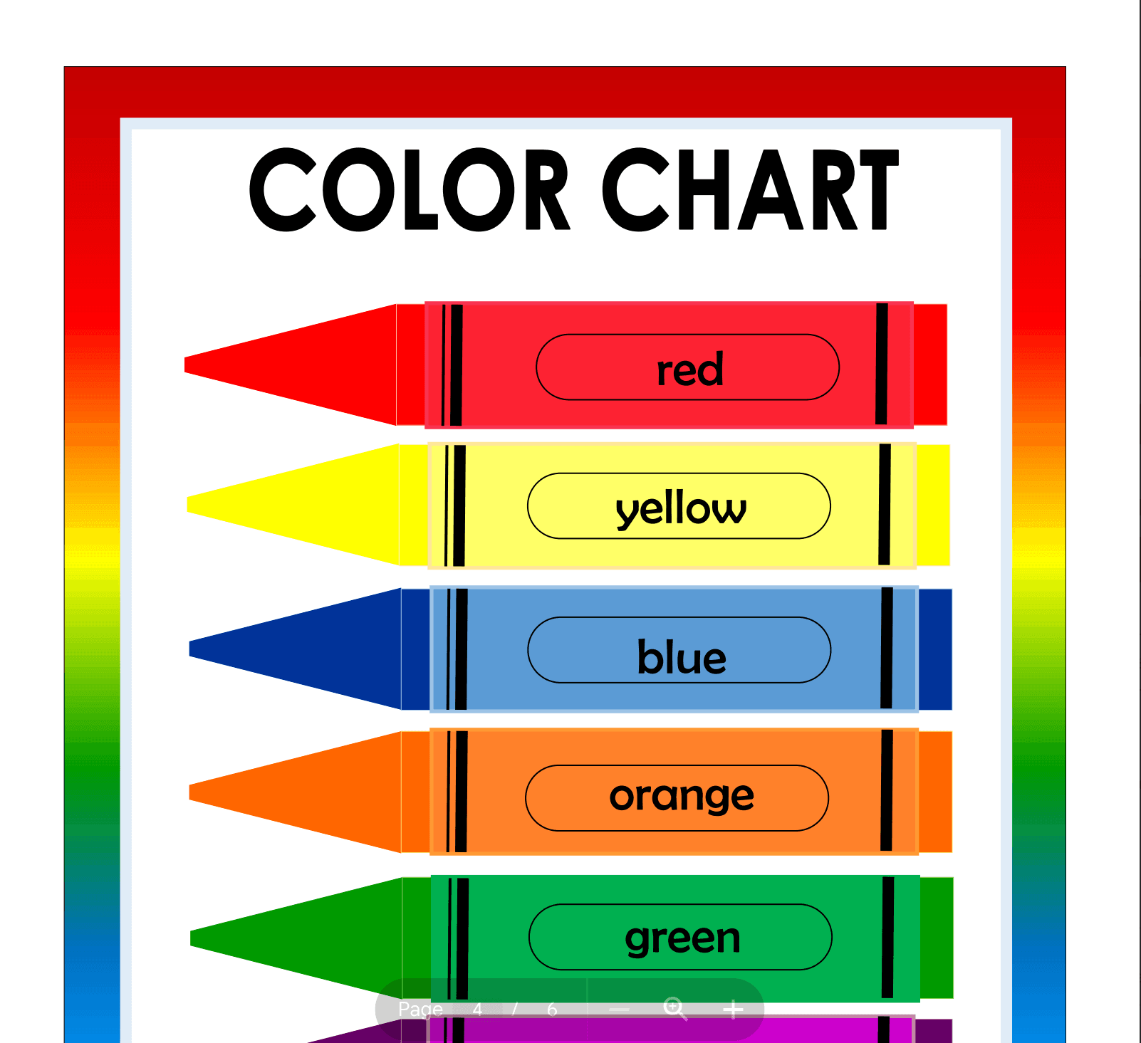 Basic Color Chart For Kids BASIC SHAPES CHILDREN KIDS EDUCATIONAL