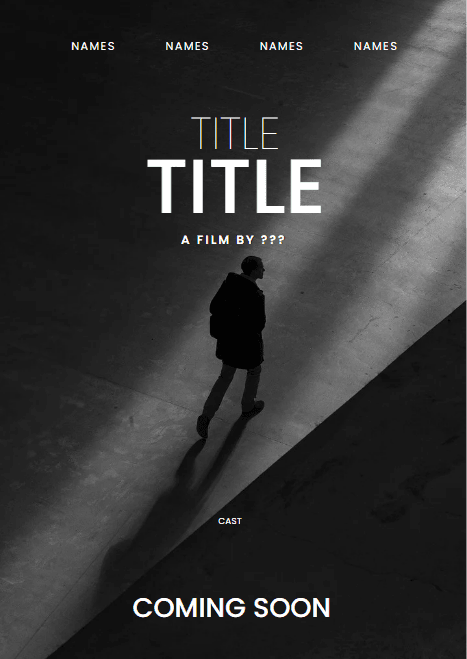 Coming Soon Movie Poster Template