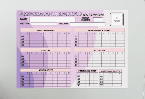 Student’s Assessment Record Template by janmallone_advincula - Raket.PH