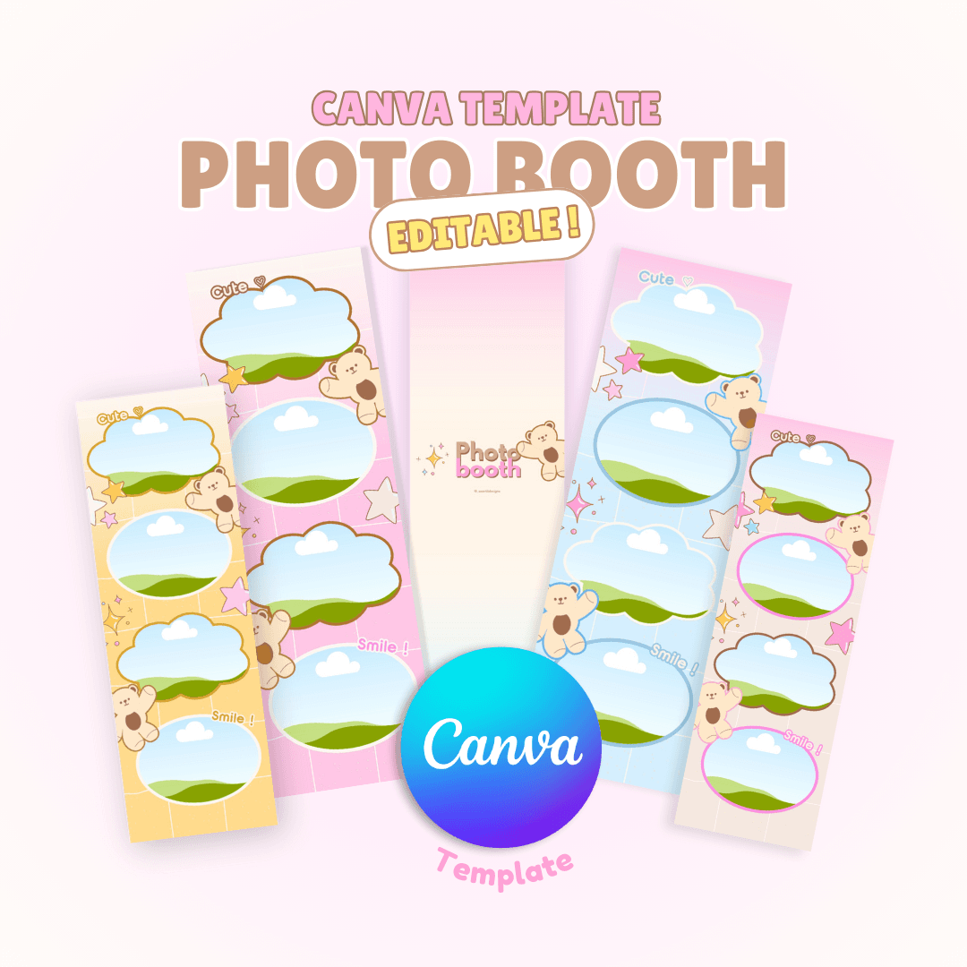 Cartoon Character Photo Booth Template Canva - Infoupdate.org