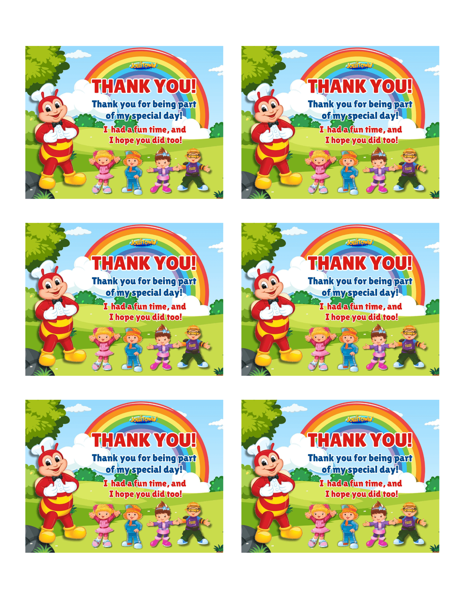 Jollibee Party Quotes Memorable Jollibee Party For My Cousin's 8th