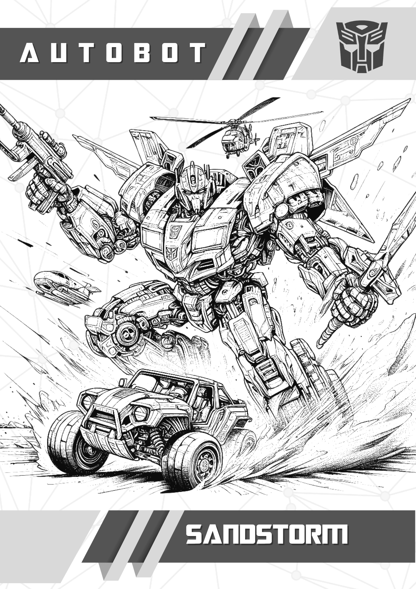 transformers animated coloring book