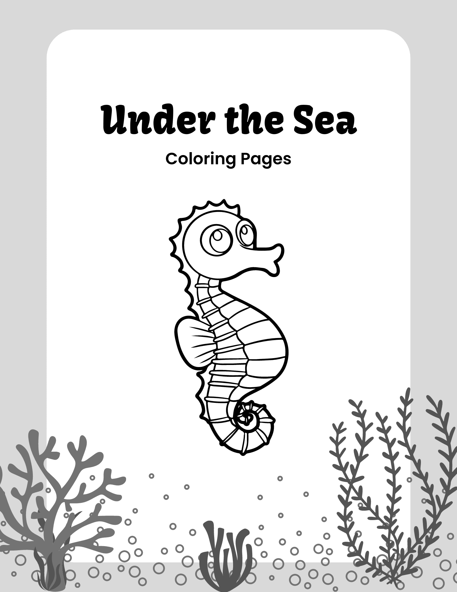 Under The Sea Coloring Pages Printable