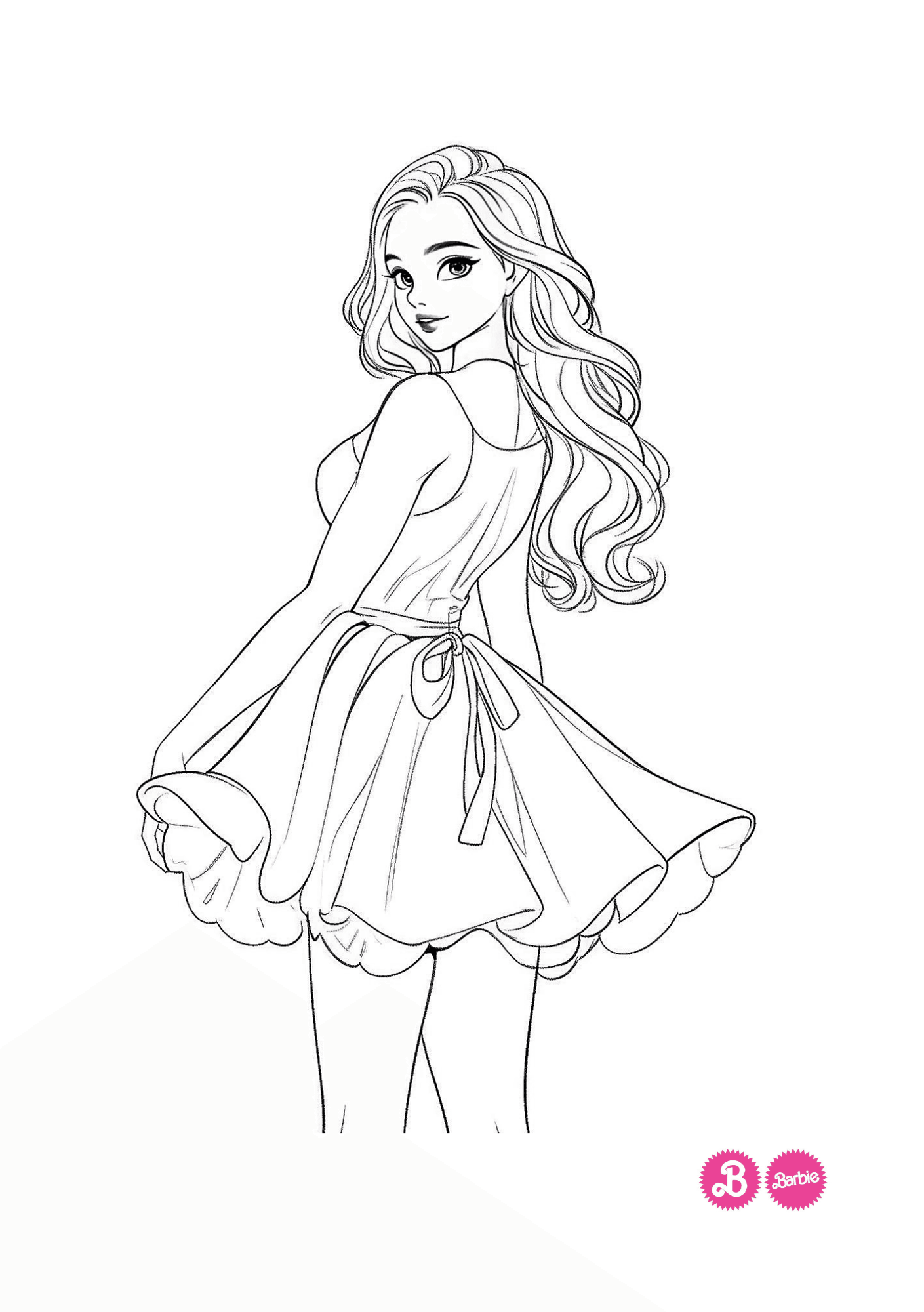 lego barbie coloring pages