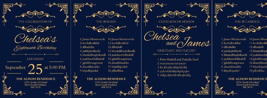 18th Birthday Cotillion Invitation Philippines Philippines Debut: A
