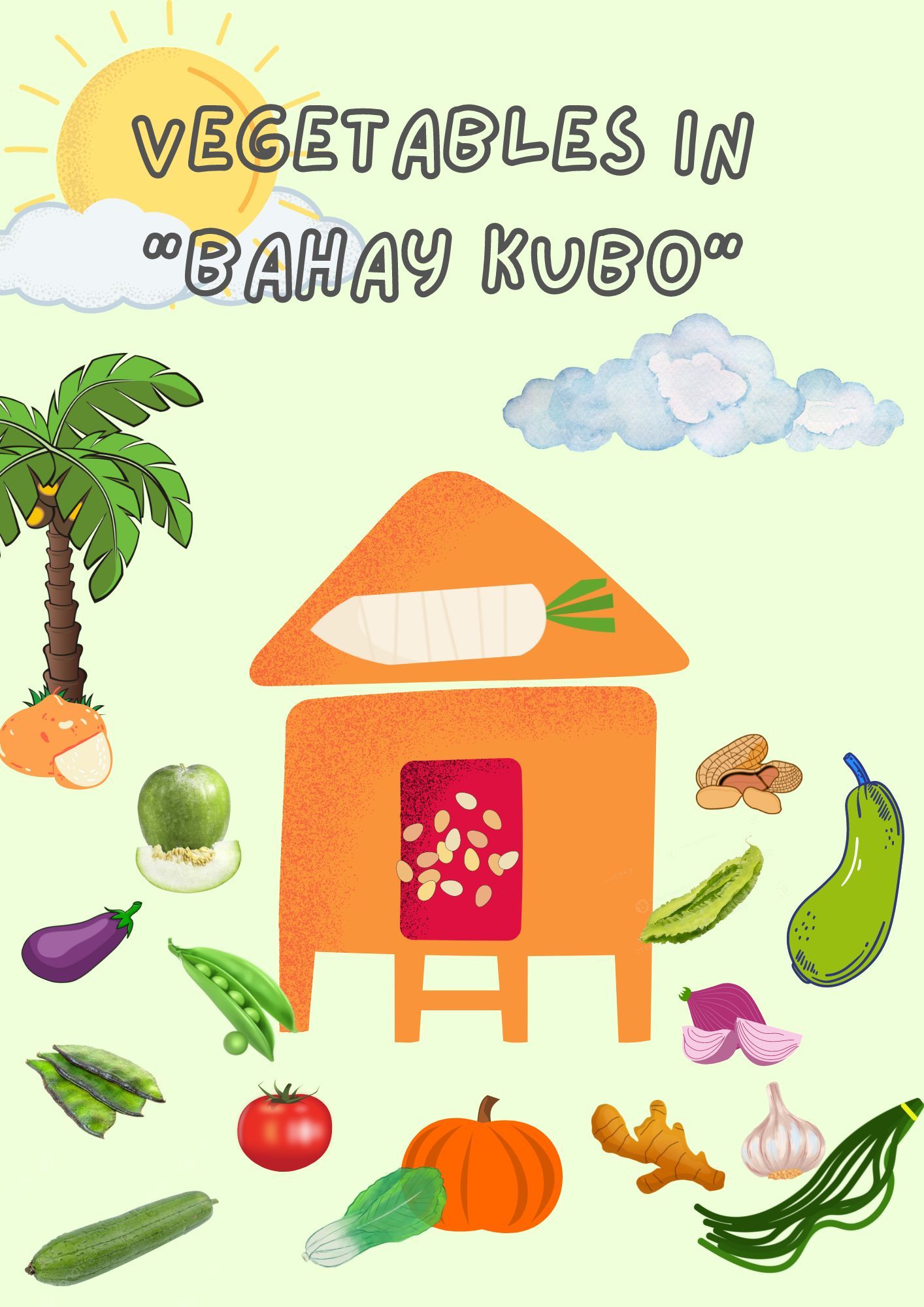 Bahay Kubo Clipart Drawing