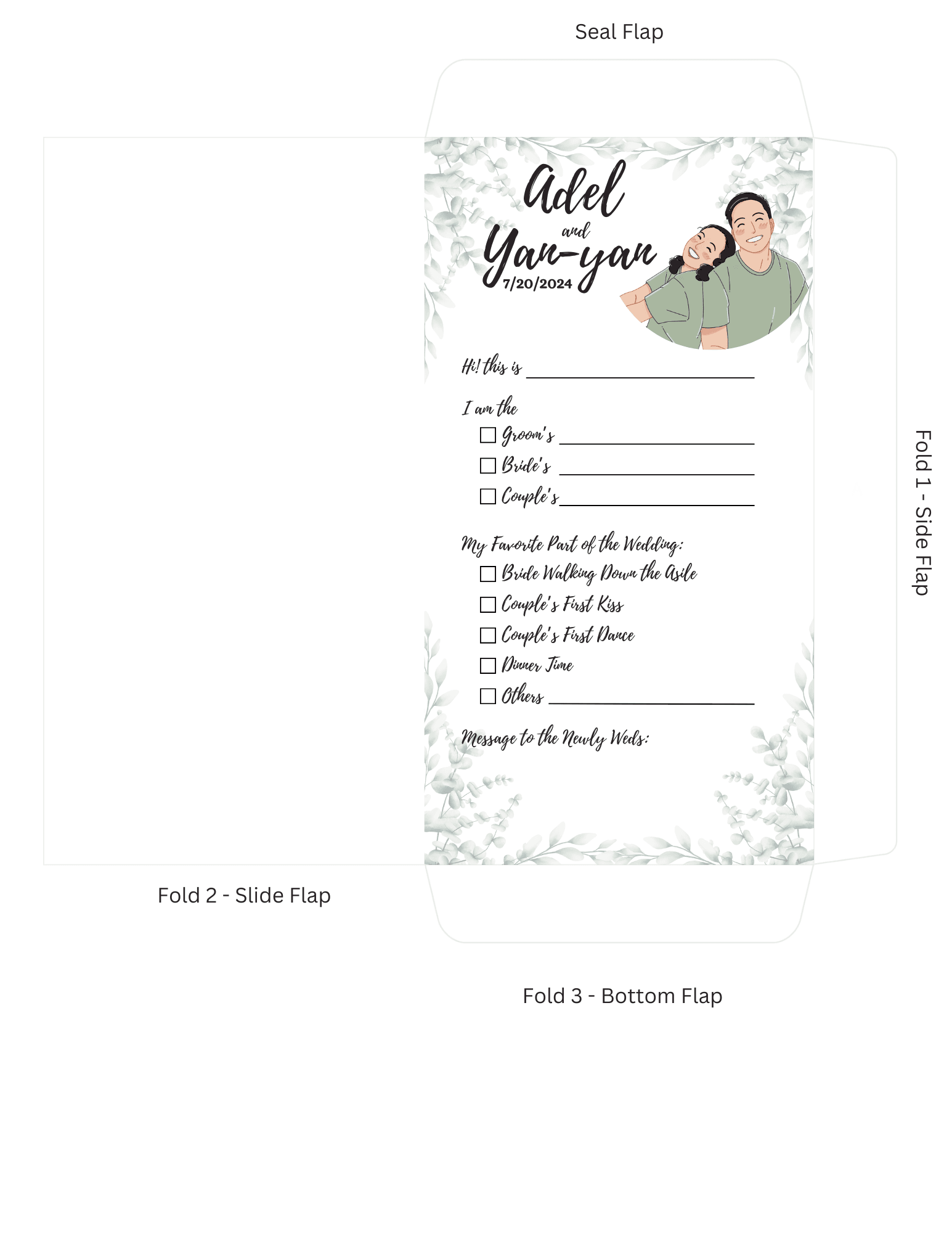 Wedding envelope template printable | Beachweddingtips.com