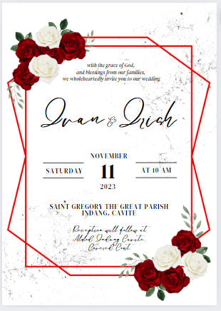 Red And White Invitation Templates