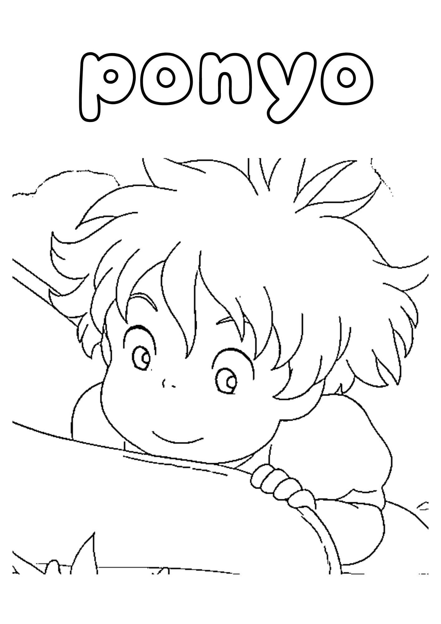 ponyo coloring book