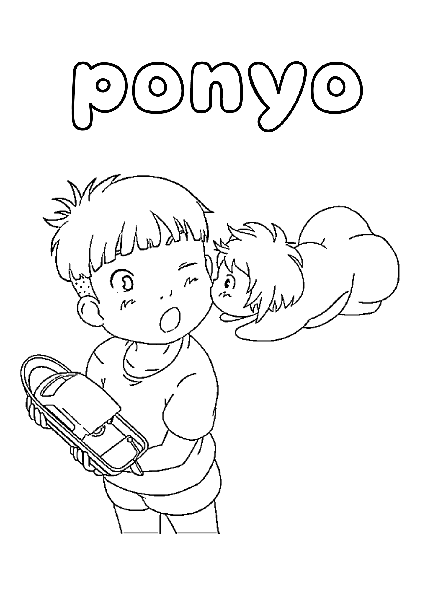 Ponyo Coloring Pages