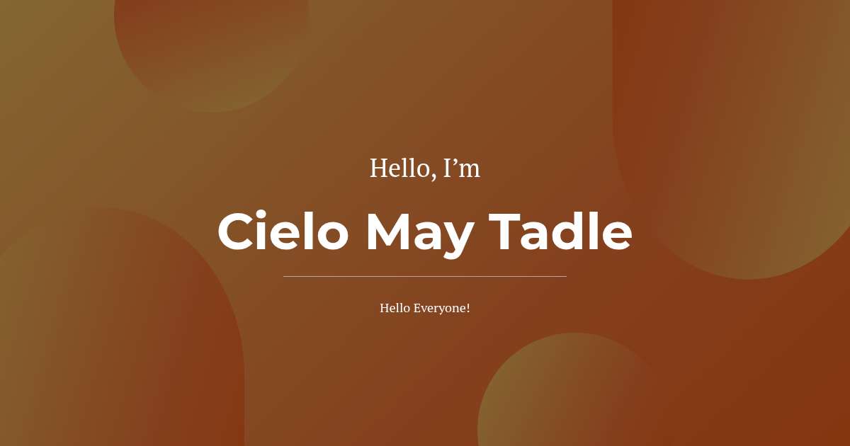 Cielo May Tadle