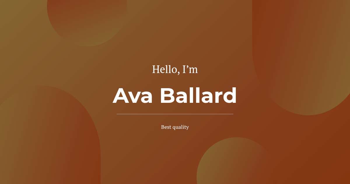 Ava Ballard