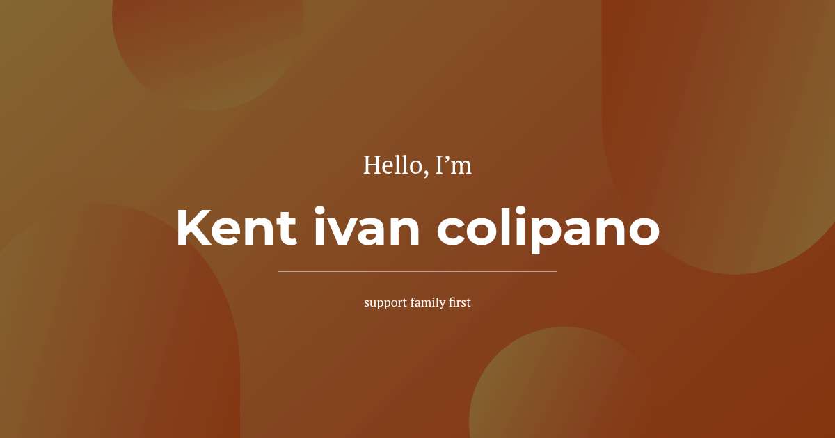Kent ivan colipano