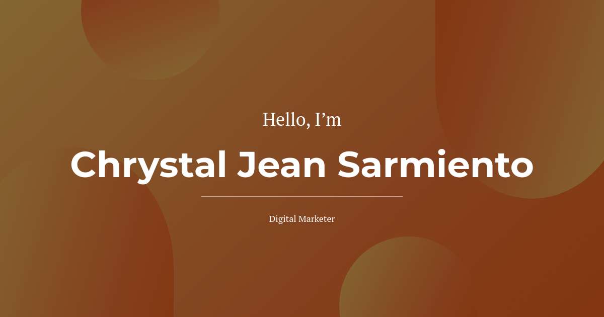 Chrystal Jean Sarmiento