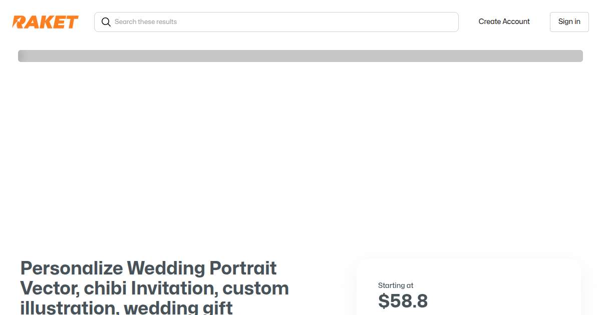 Personalize Wedding Portrait Vector, chibi Invitation, custom ...