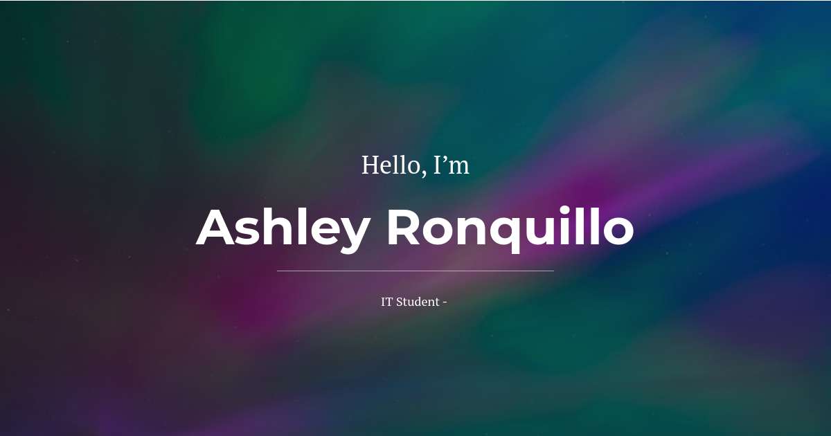 Ashley Ronquillo