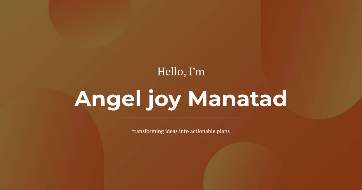 Angel joy Manatad
