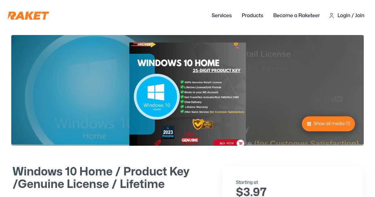 Windows 10 Home / Product Key /Genuine License / Lifetime by jkeysph ...