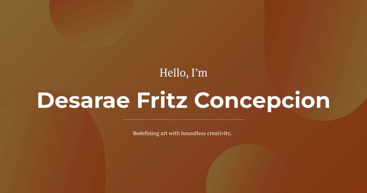 Desarae Fritz Concepcion