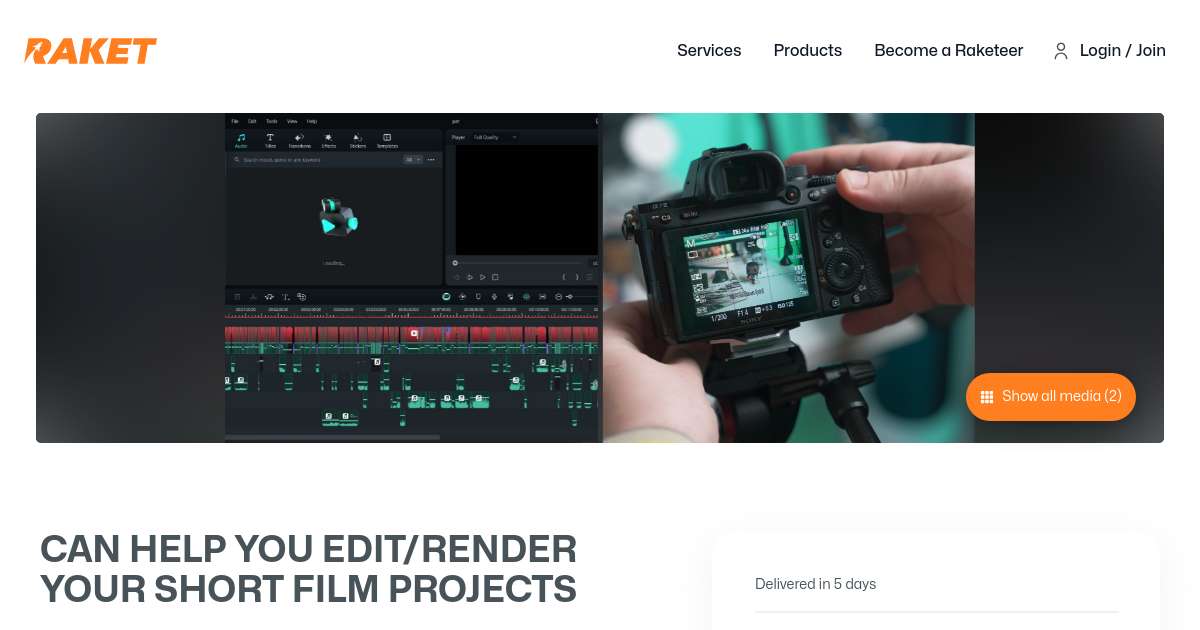 CAN HELP YOU EDIT/RENDER YOUR SHORT FILM PROJECTS by jumay - Raket.PH