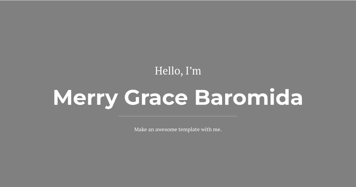 Merry Grace Baromida