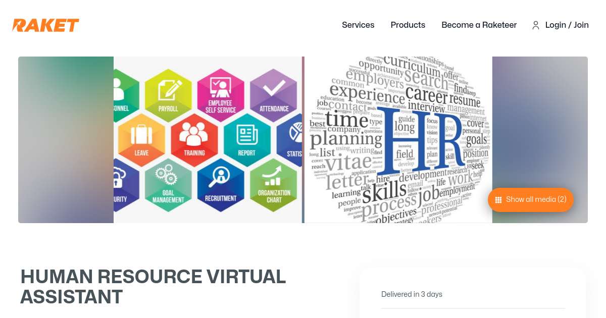 HUMAN RESOURCE VIRTUAL ASSISTANT by idvdigitals - Raket.PH