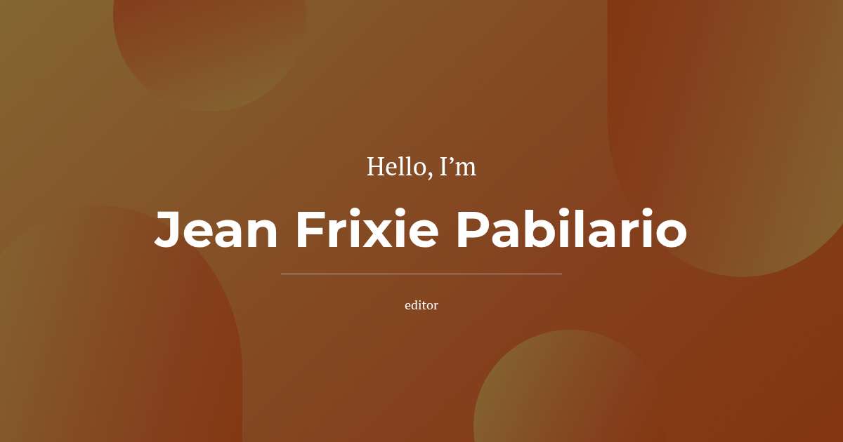 Jean frixie Pabilario