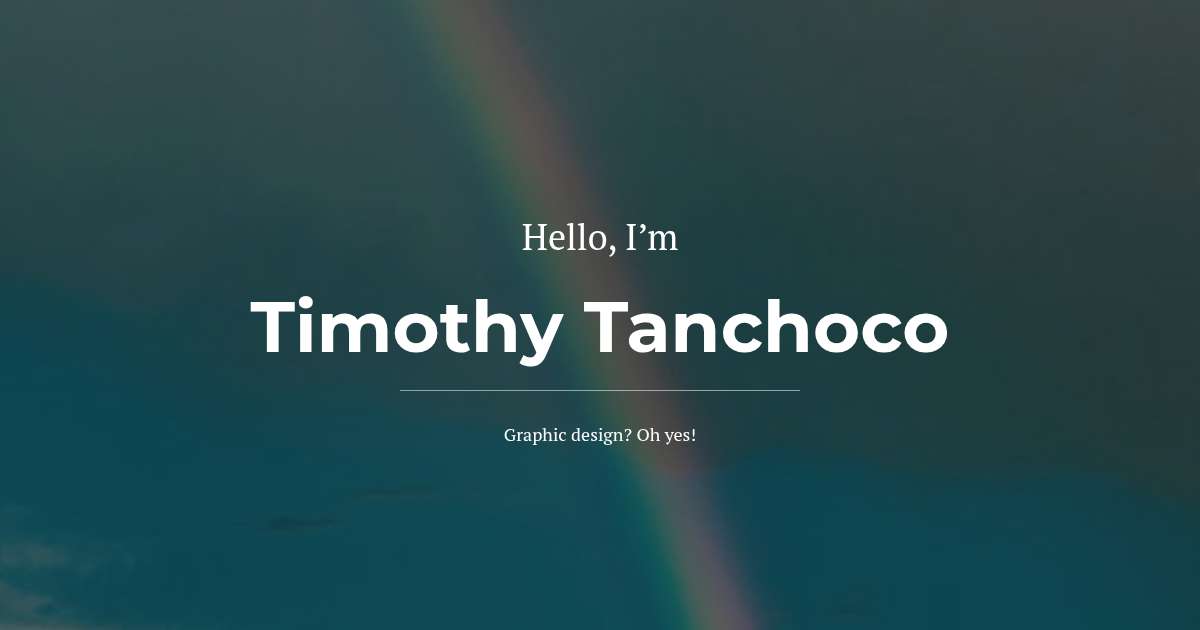 Timothy Tanchoco