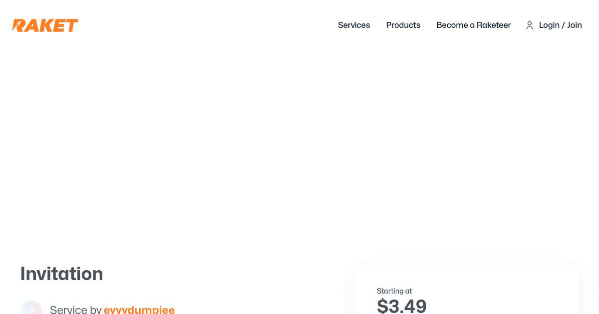 Invitation by zelvy - Raket.PH