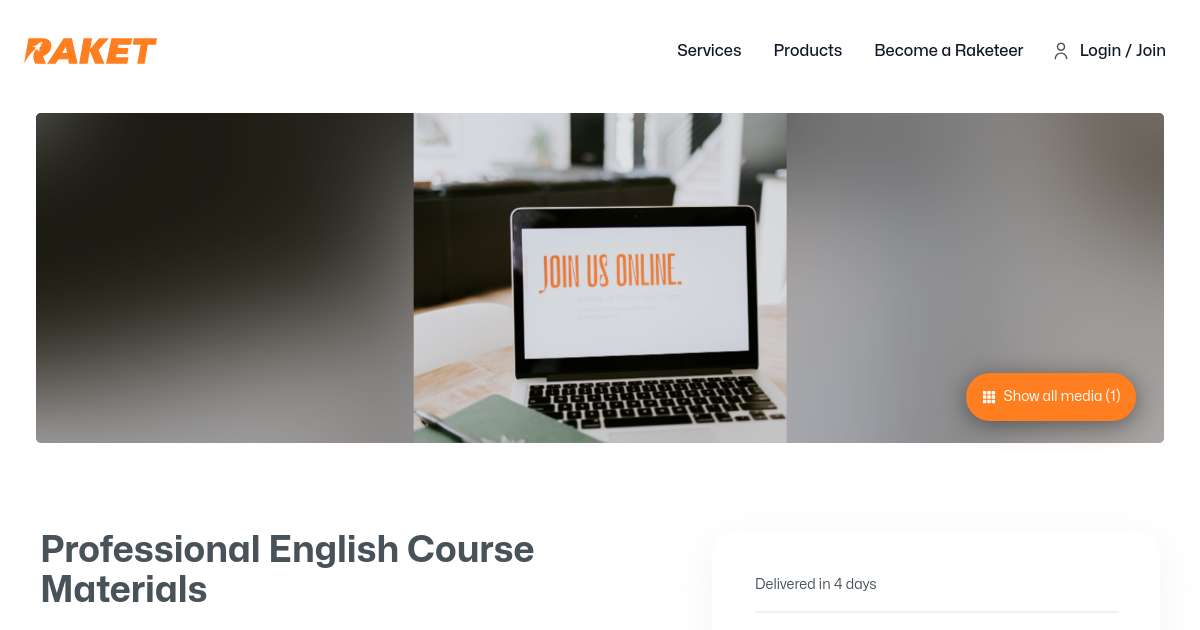 Professional English Course Materials by digi_denise - Raket.PH