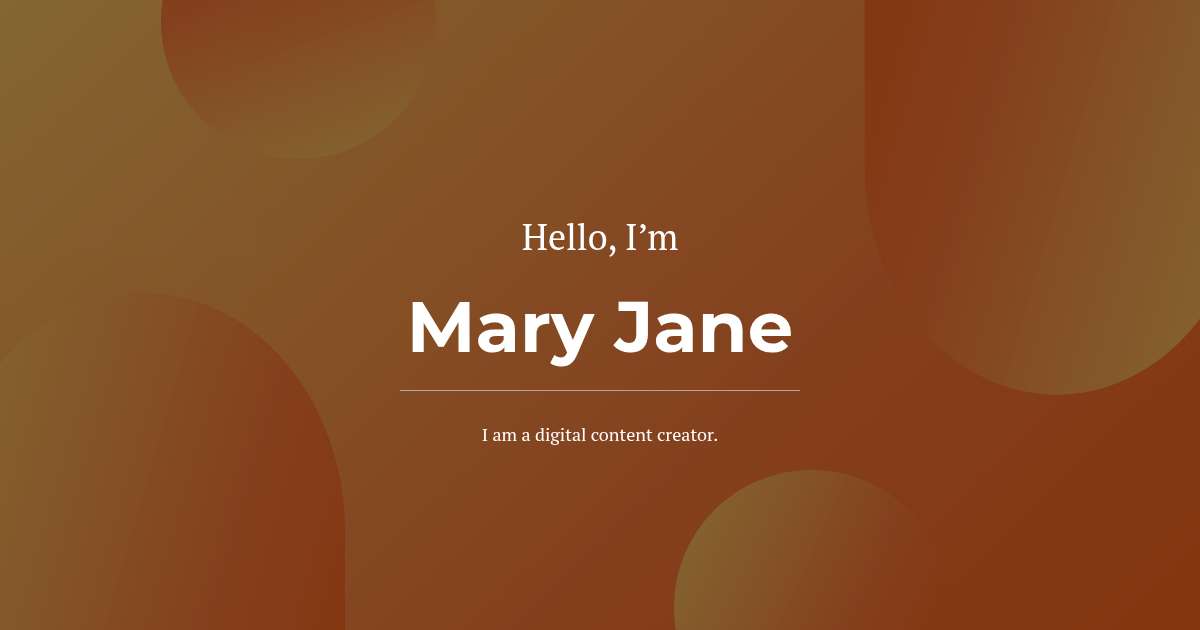 Mary Jane