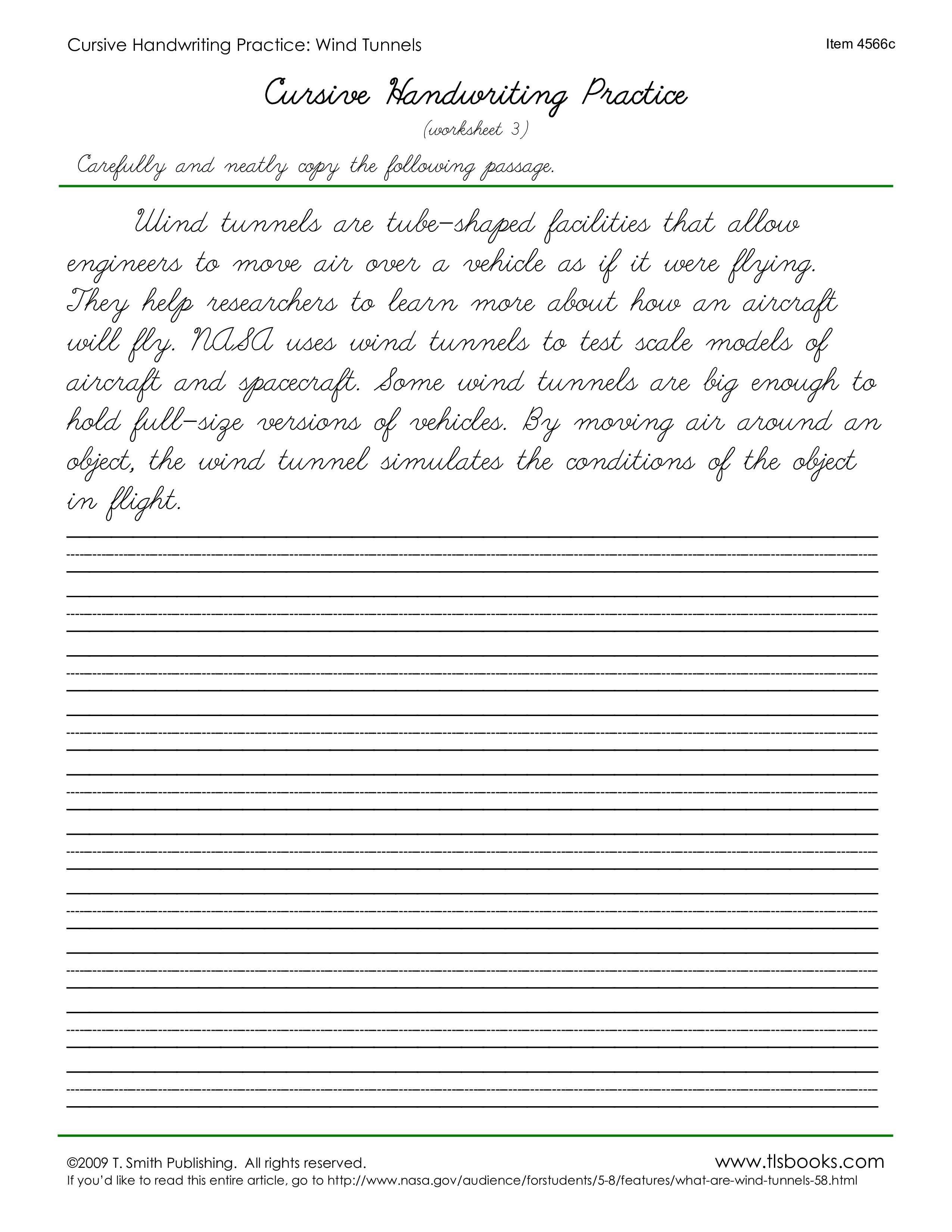 Cursive Writing Practice Sheets 3rd Grade - Infoupdate.org