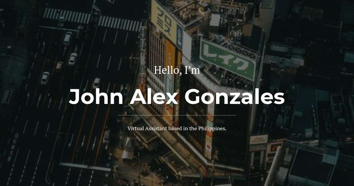John Alex Gonzales