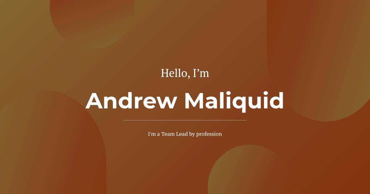 Andrew Maliquid