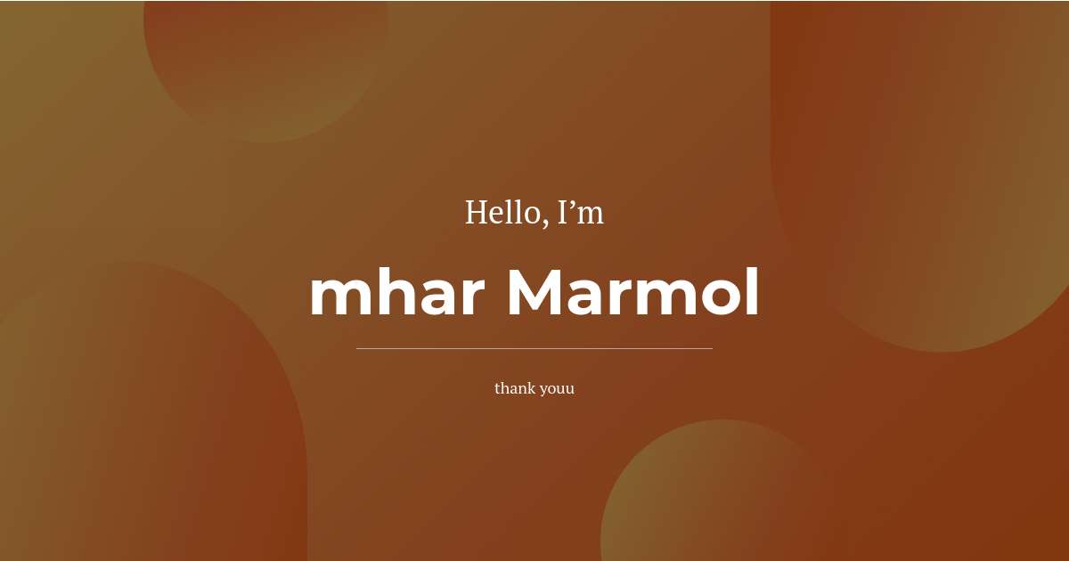 mhar Marmol
