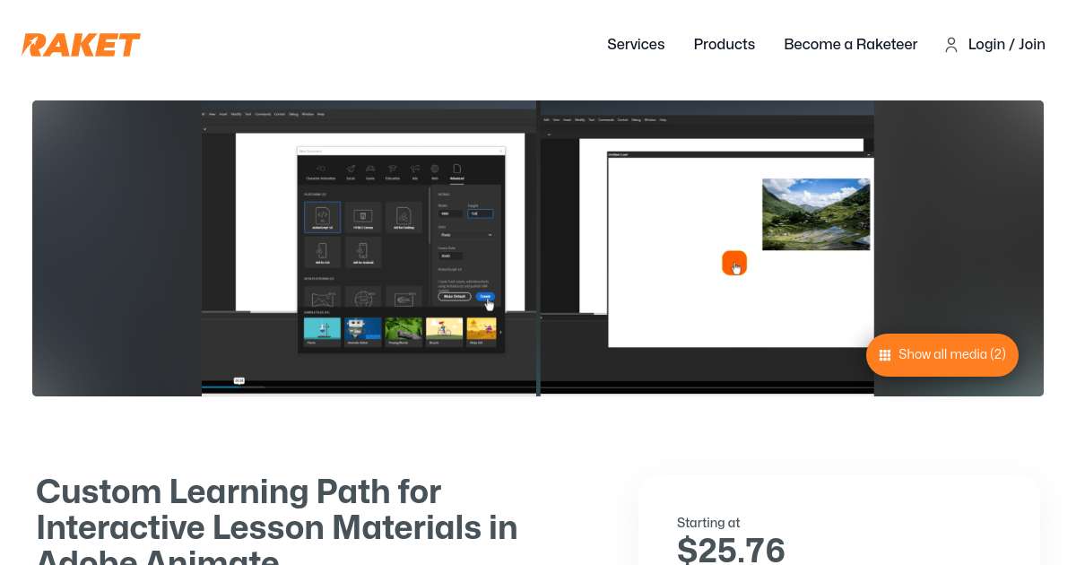 Custom Learning Path for Interactive Lesson Materials in Adobe Animate ...