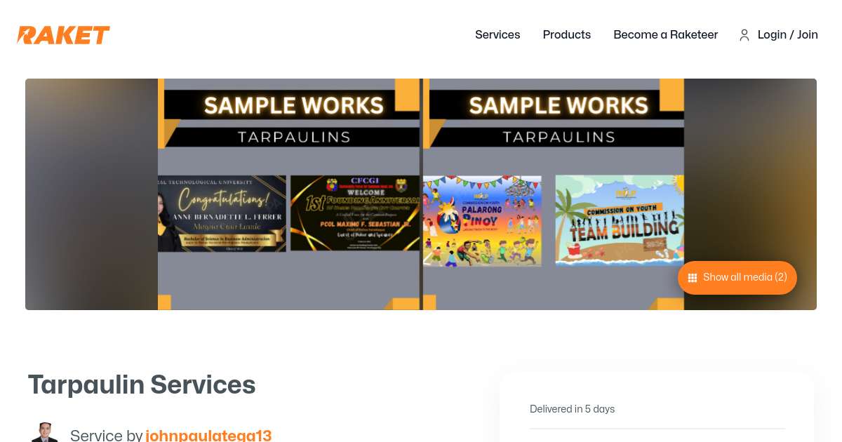 Tarpaulin Layout Services by johnpaulatega13 - Raket.PH