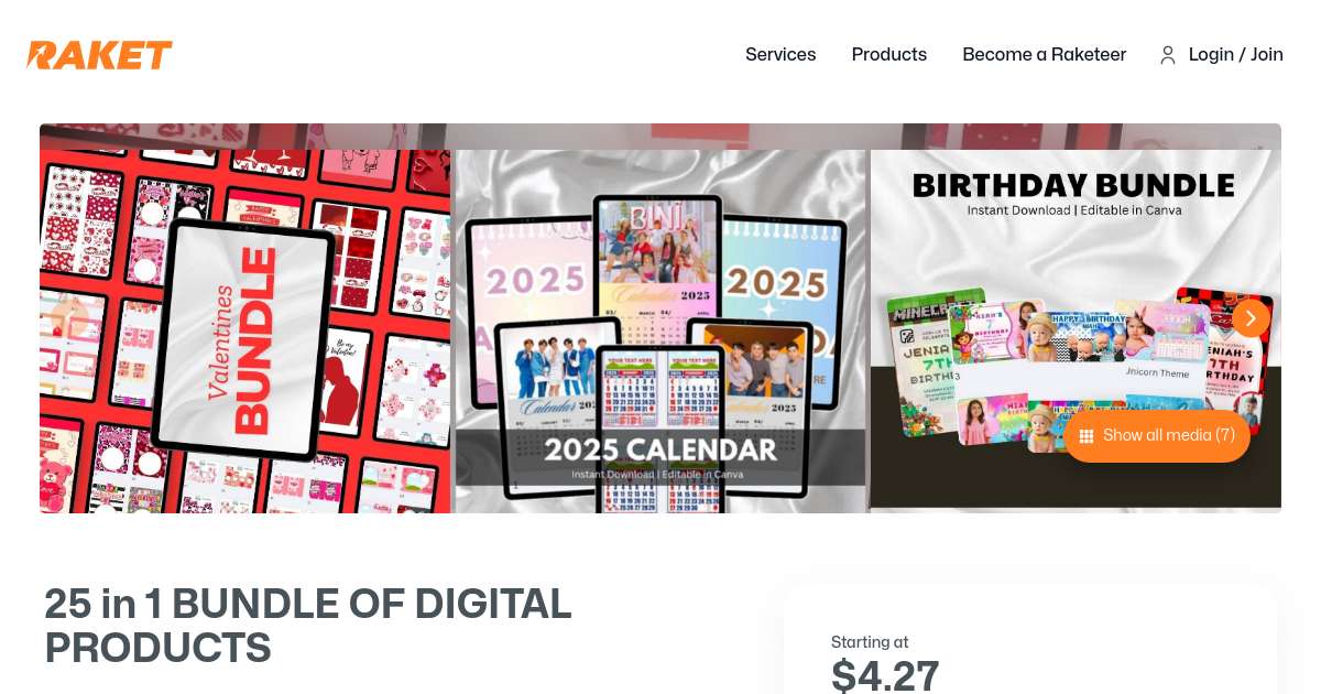 25 in 1 BUNDLE OF DIGITAL PRODUCTS by mickeyhernandez - Raket.PH