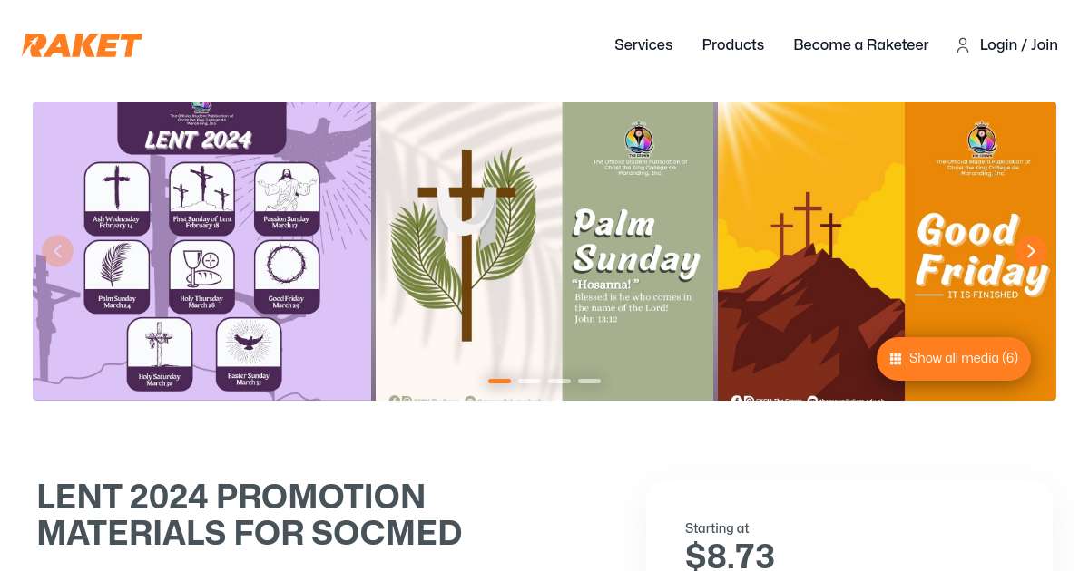 LENT 2024 PROMOTION MATERIALS FOR SOCMED by jhaymarmanawan - Raket.PH