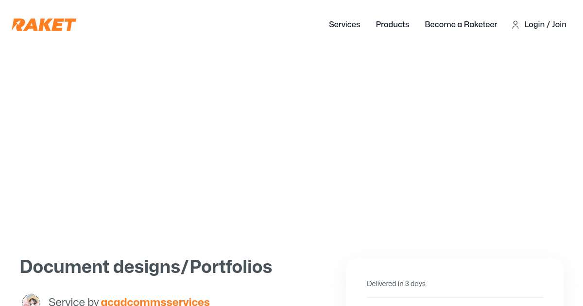 Document designs/Portfolios by acadcommsservices - Raket.PH