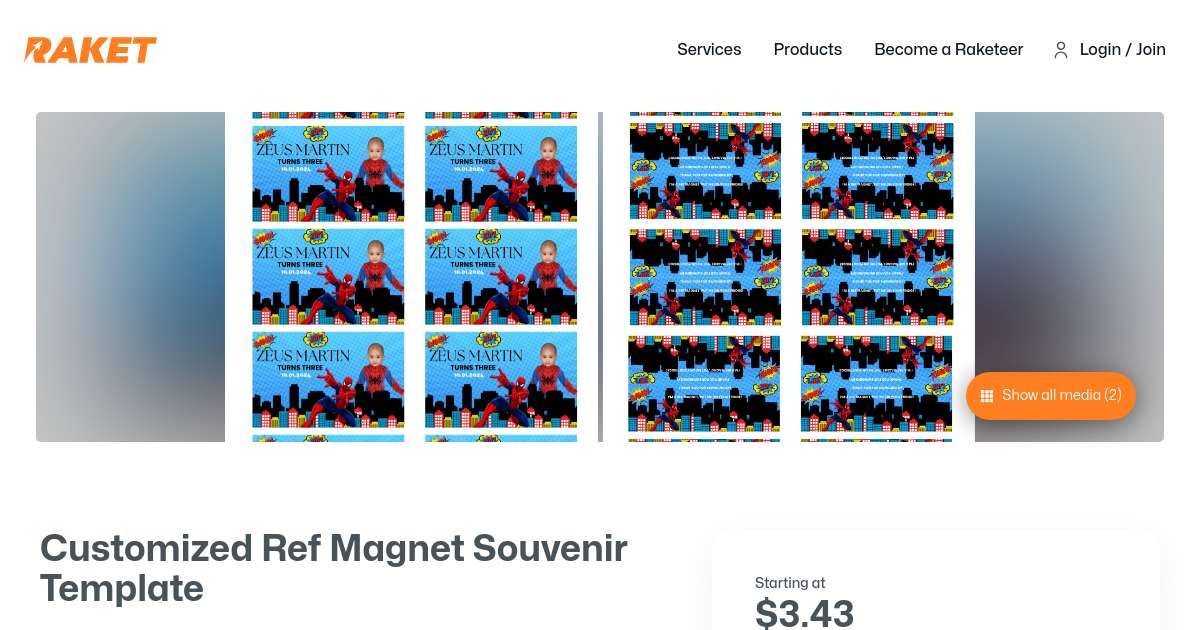 Customized Ref Magnet Souvenir Template by rshlstp - Raket.PH