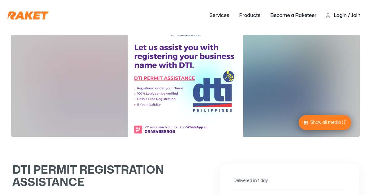 DTI PERMIT REGISTRATION ASSISTANCE by ruthjoypacia - Raket.PH