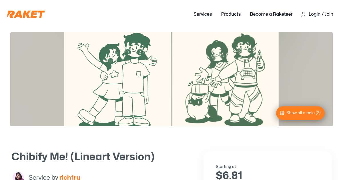 Chibify Me! (Lineart Version) by rich1ru - Raket.PH